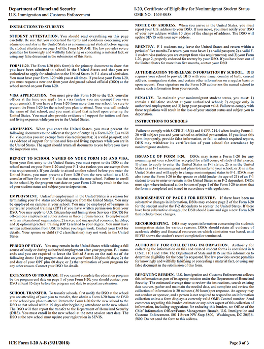 Ultimate Guide to the Form I-20 - Sojourning Scholar