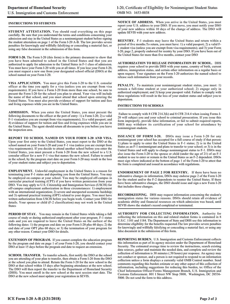 Ultimate Guide to the Form I-20 - Sojourning Scholar