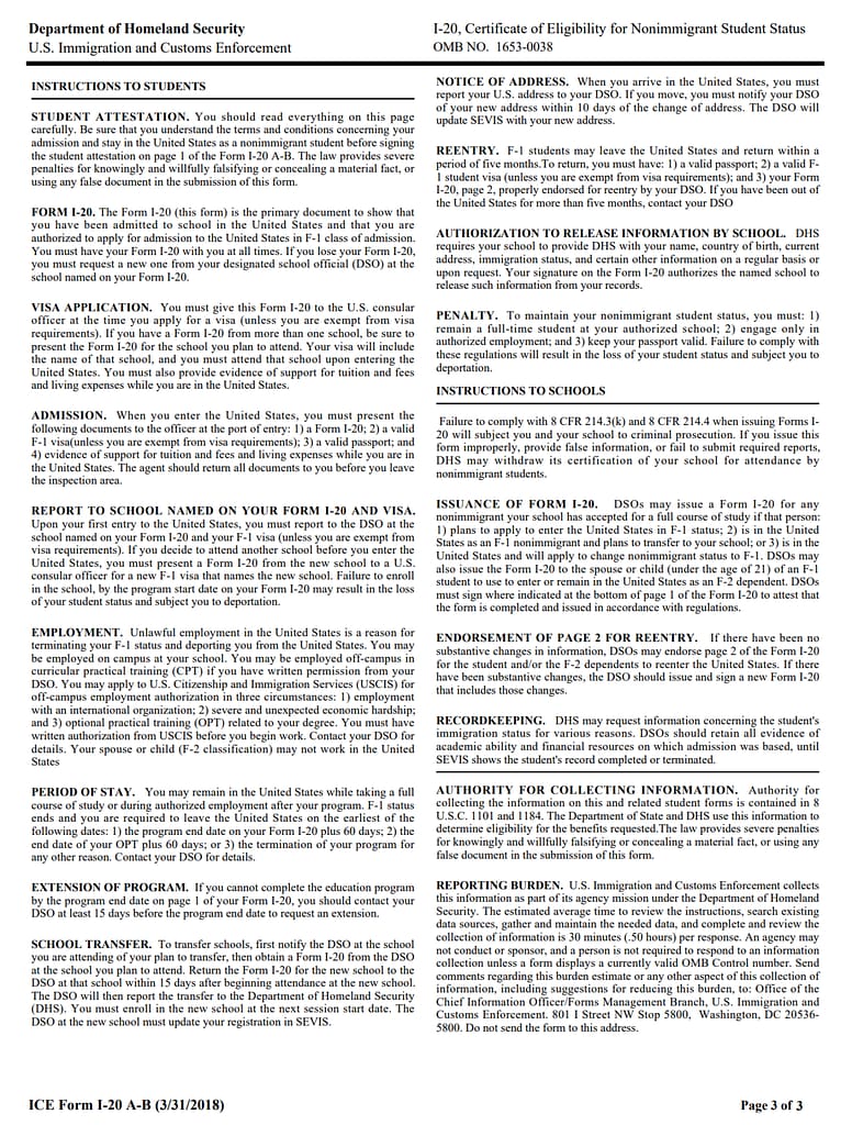 Ultimate Guide to the Form I-20 - Sojourning Scholar