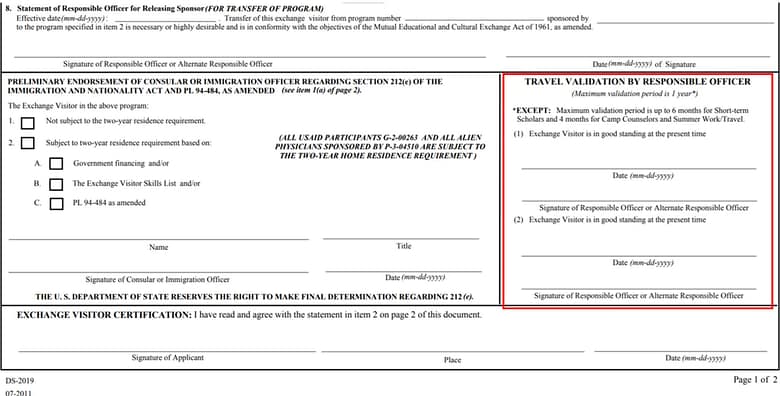 Complete Guide to the Form DS-2019 - Sojourning Scholar