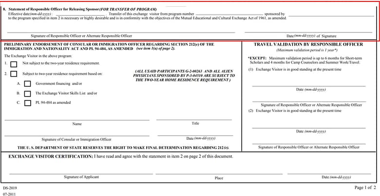 Complete Guide to the Form DS-2019 - Sojourning Scholar