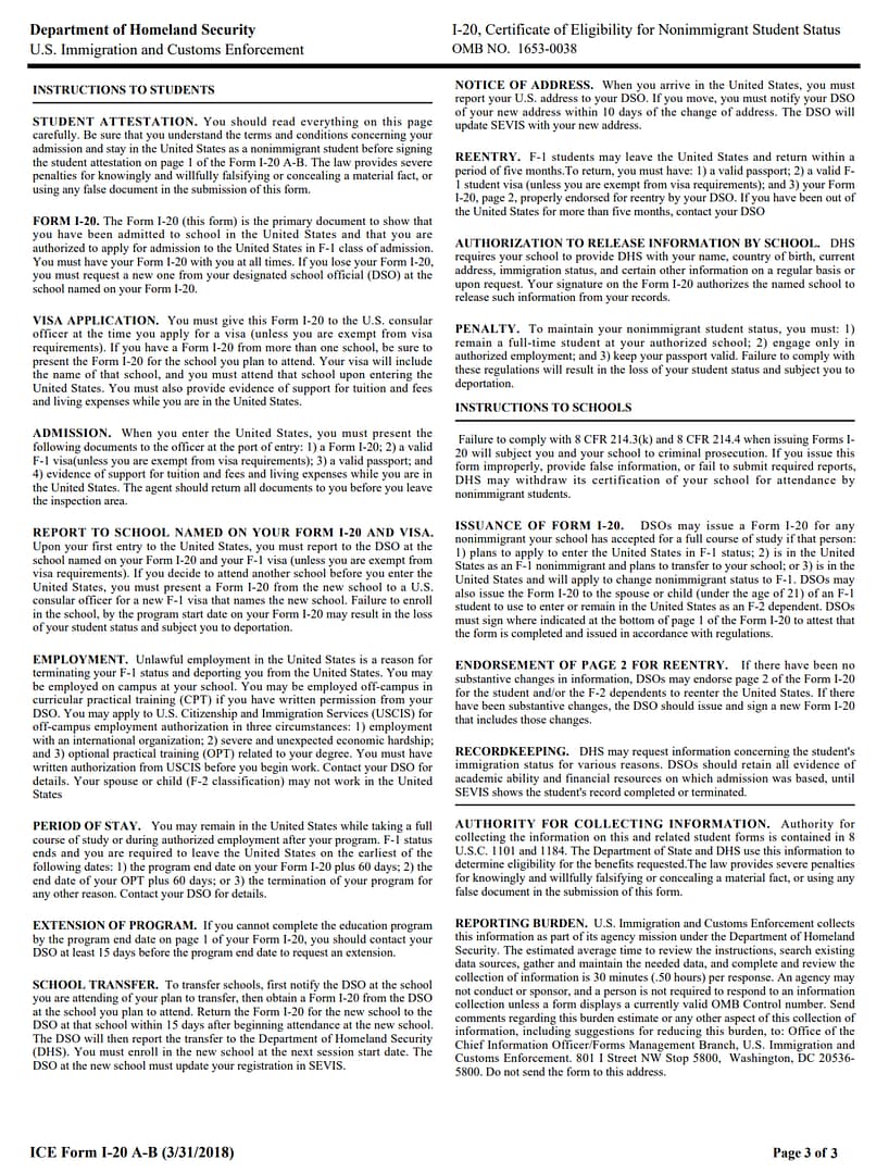 Ultimate Guide to the Form I-20 - Sojourning Scholar